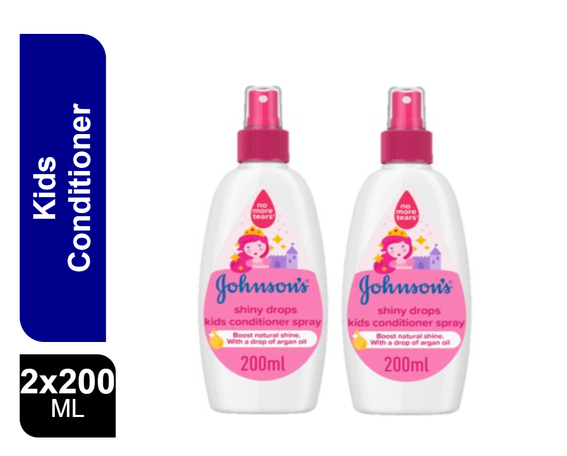 Buy Johnson's Shiny Drops Spray Conditioner 200 ml x 2 Pcs 20% Off ...