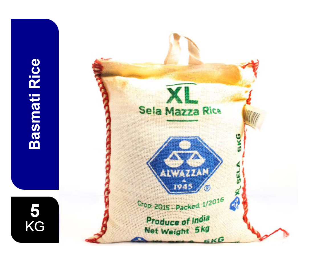 Buy Al Wazzan Sella Basmati Rice Xl, 5kg Online in Kuwait | Talabat Kuwait