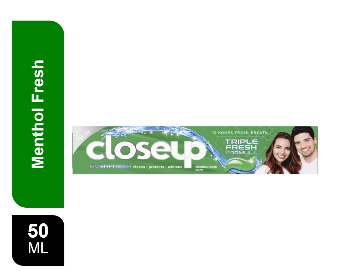 Buy Close Up Toothpaste Menthol Fresh Antibacterial Gel 50 ml Online in ...