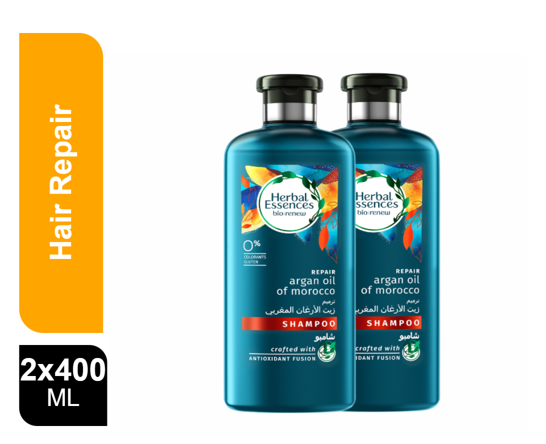 Buy Herbal Essences Shampoo Argan 2 pcs x 400 ml Online in Kuwait ...