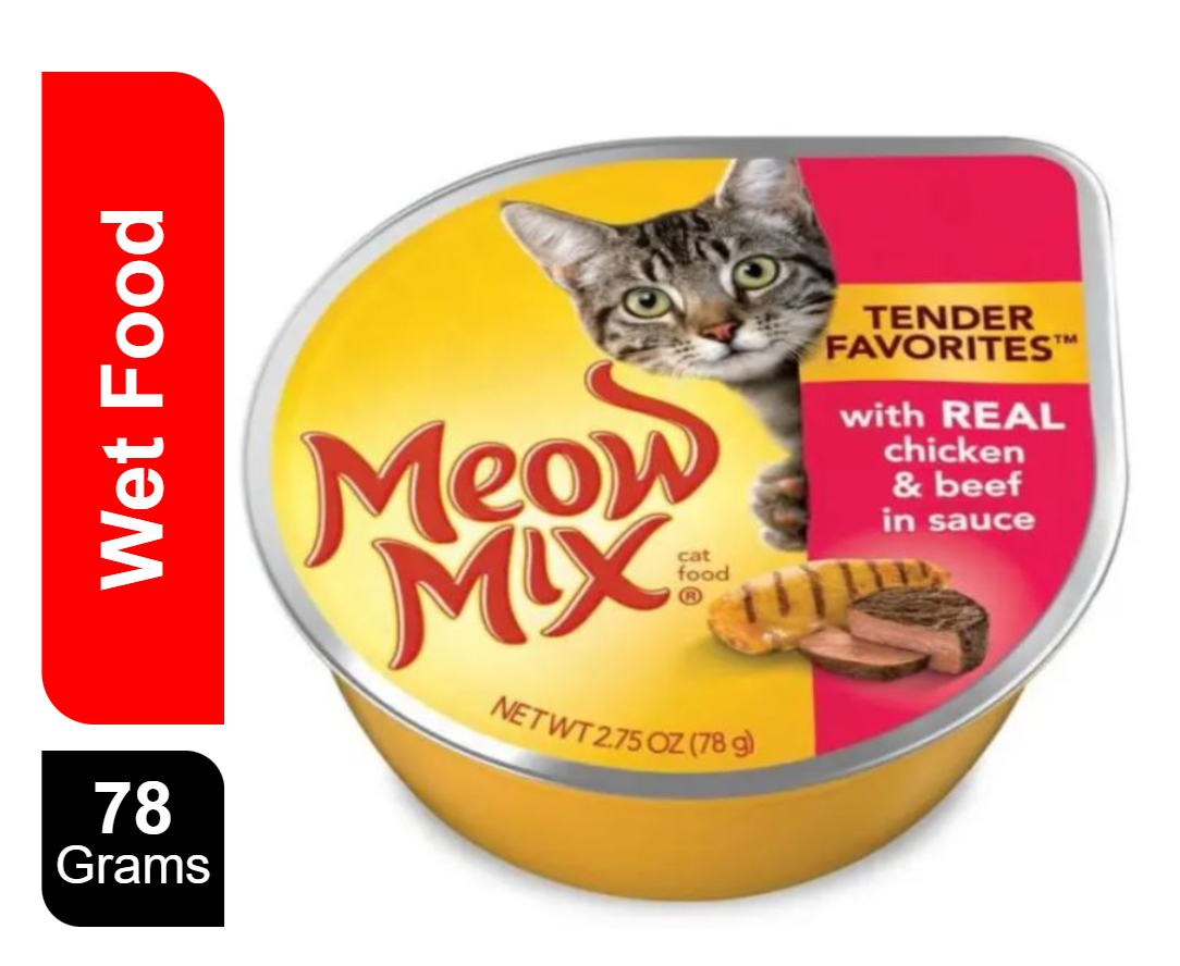 Buy Meow Mix Chicken & Beef 78 g Online in Kuwait | Talabat Kuwait
