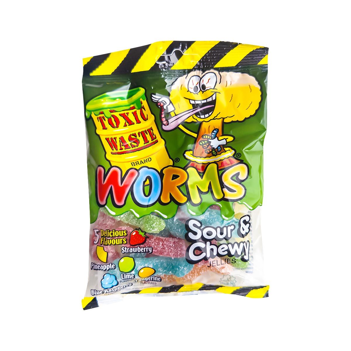 Buy Toxic Waste Worms Sour & Chewy Jelly, 142g Online in Kuwait ...
