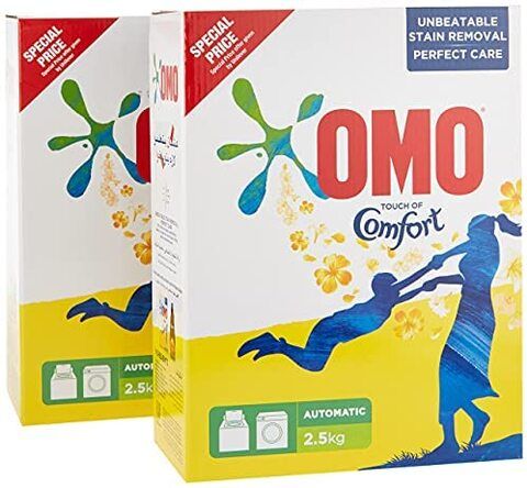 Buy Omo Active Auto Comfort 2 x 2.25 Kg Online in Kuwait | Talabat Kuwait