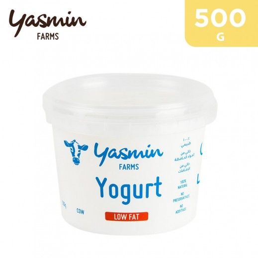 Buy Yasmin Farms Low Fat Cow Yoghurt, 500g Online in Kuwait | Talabat ...