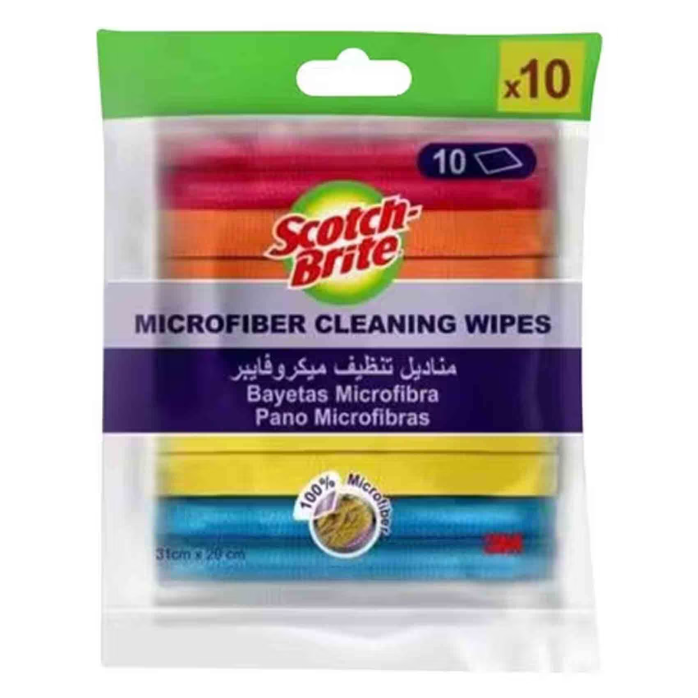 Buy Scotch Brite Microfiber Wipes 10S@Sp Online in Kuwait | Talabat Kuwait