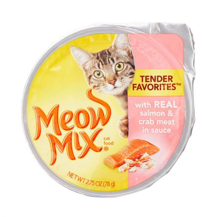 Buy Meow Mix Salmon & Crab Meat 78 g Online in Kuwait | Talabat Kuwait
