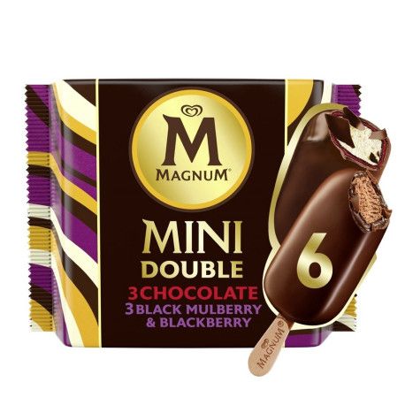 Buy Magnum Mini Double Chocolate Mulberry & Blackberry 6x54.6 ml Online ...