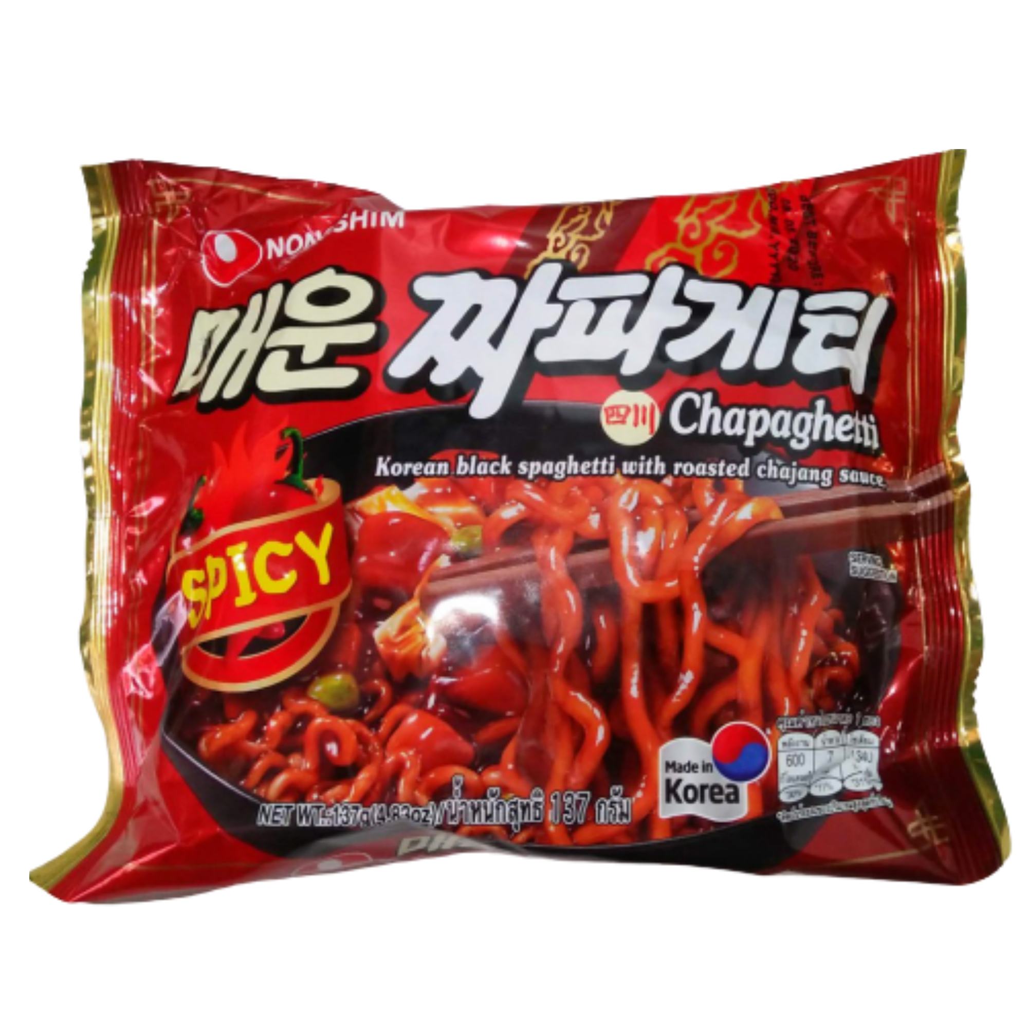 Buy Nongshim Chapaghetti Spicy Noodles 137 g Online in Bahrain ...