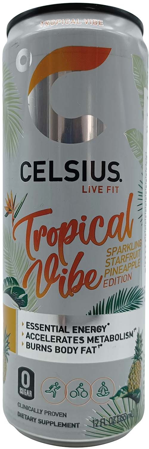Buy Celsius Tropical Vibe Pineapple Sparkling Drink 355 Ml Online in ...