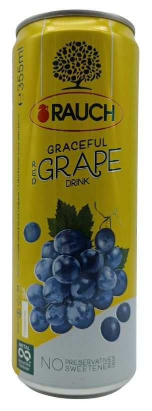 Buy Rauch Red Grape Juice Can 355 ml Online in Jordan | Talabat Jordan