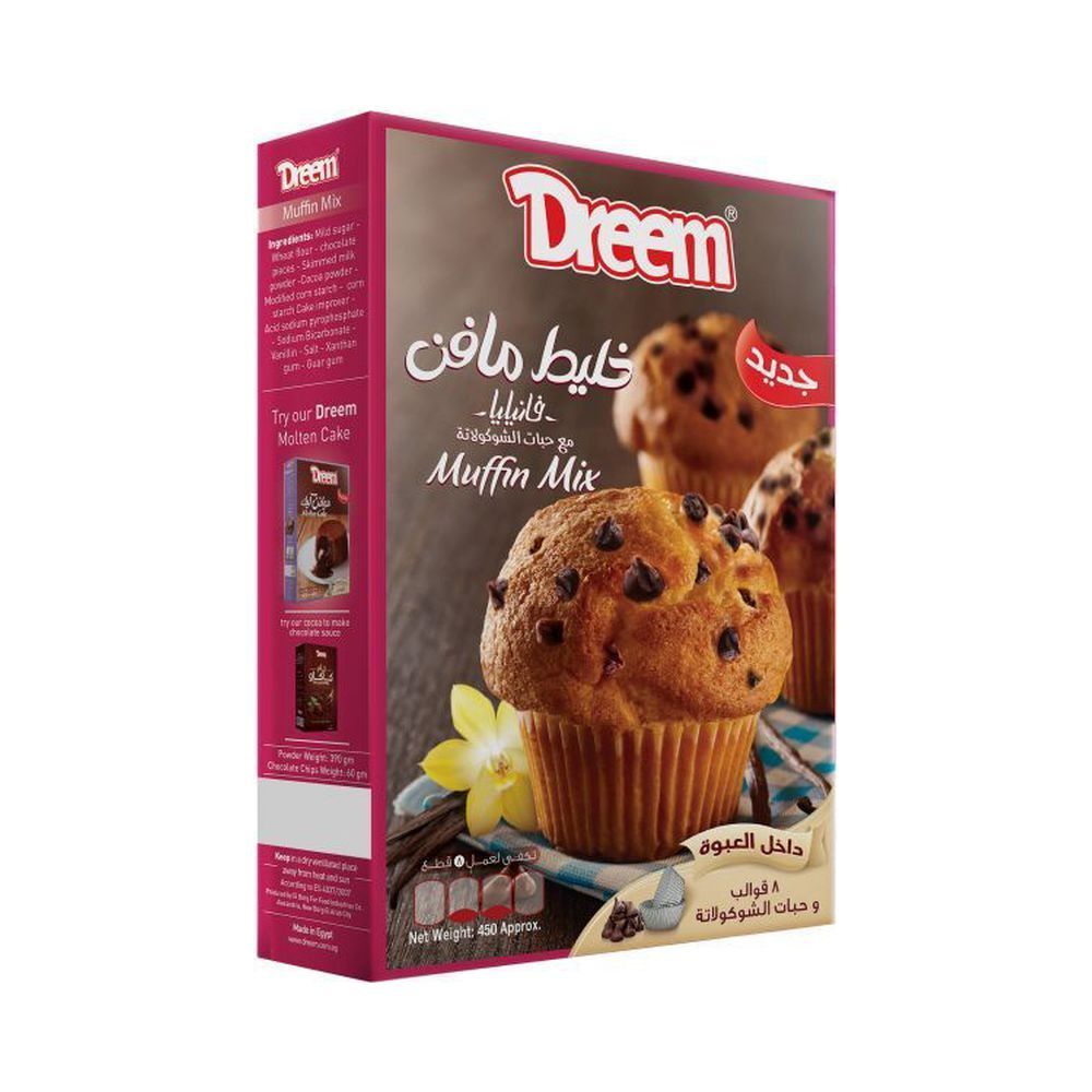 Buy Dreem Muffin Cake Vanilla 450 Gm Online in Egypt | Talabat Egypt