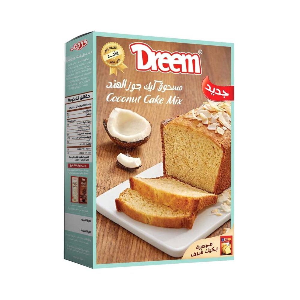 Buy Dreem Coconut Cake Mix 400 Gm Online in Egypt | Talabat Egypt