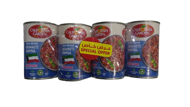 Buy California Garden Hamsa Foul Recipe Eo Kwt 4X450G 15% Online in ...