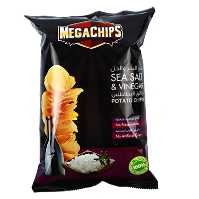 Buy Mega Chips Sea Salt & Vinegar Potato Chips, 75g Online in Bahrain ...