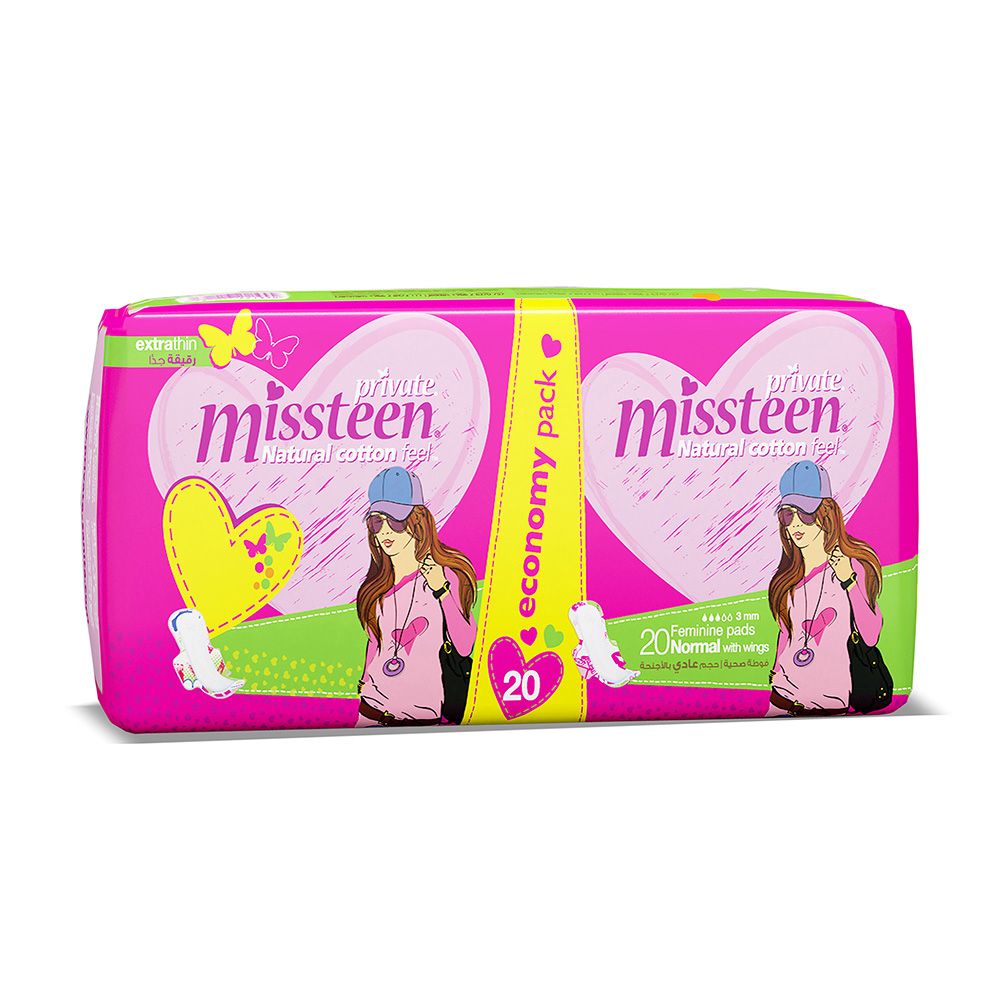 Buy Private Extra Thin Miss Teen Sanitary Pads, 20 Pads Online in ...