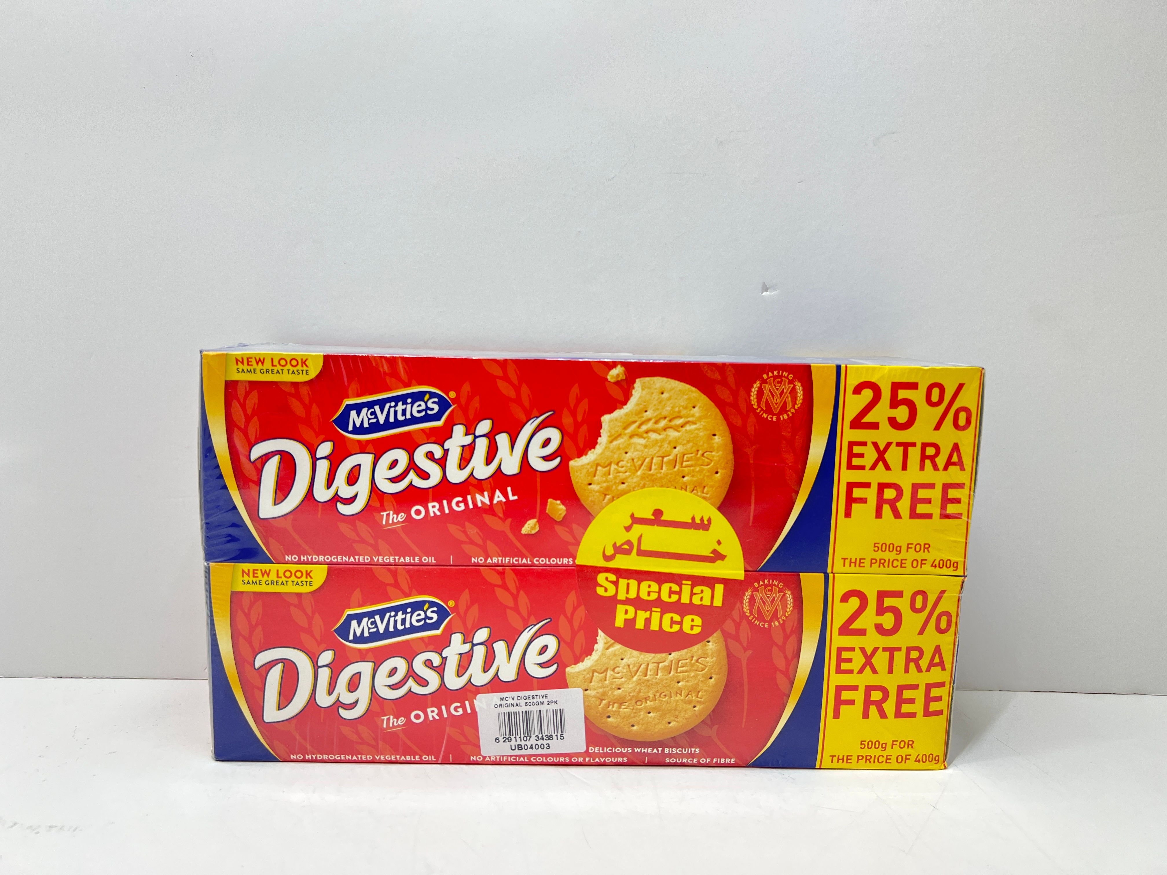 Buy McVitie's Digestive Original Biscuits, 2x500g Online in Oman ...