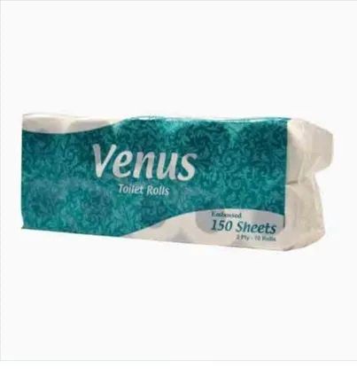 Buy Venus Embossed Toilet Roll, 2 Ply, 150 Sheets, 10 Rolls Online in ...