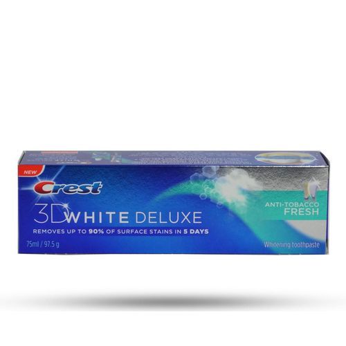 Buy Crest 3D White Deluxe Anti-Tobacco Fresh Whitening Toothpaste 75 ml ...