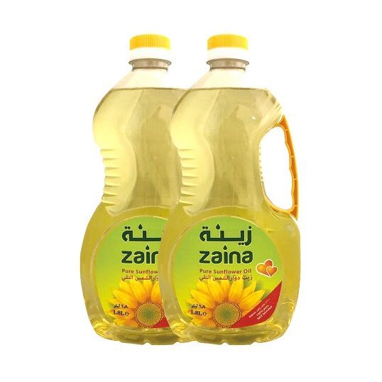 Buy Zaina Sunflower Oil 1.8 Ltrs x 2 Pcs Online in Bahrain | Talabat ...