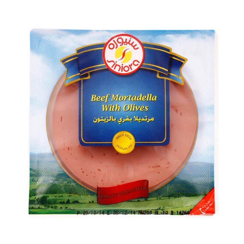 Buy Siniora Beef Mortadella with Olives Slices, 200g Online in Oman ...