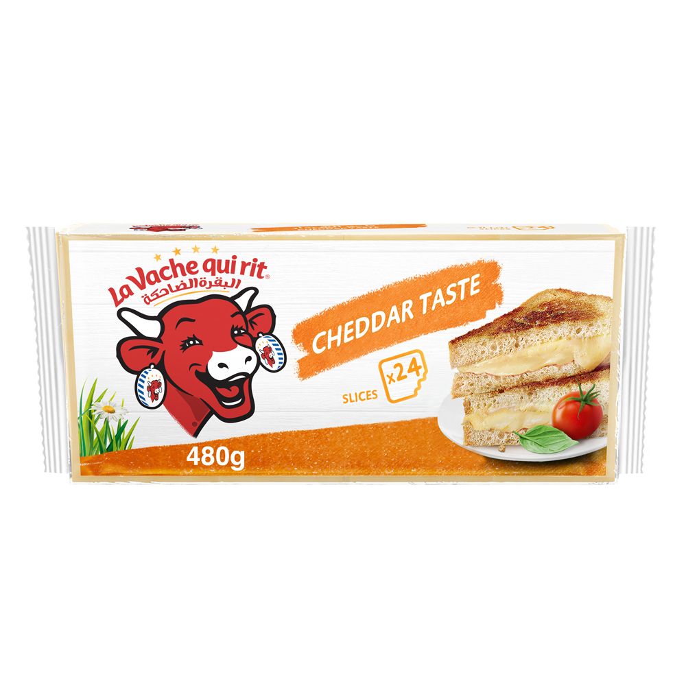 Buy La Vache Qui Rit Cheddar Cheese Slices 24 Slices, 480g Online in ...