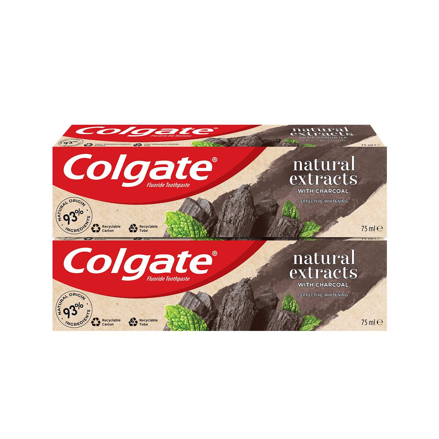 Buy Colgate Natural Extracts Charcoal Whitening Toothpaste 75ml 2 Pcs ...