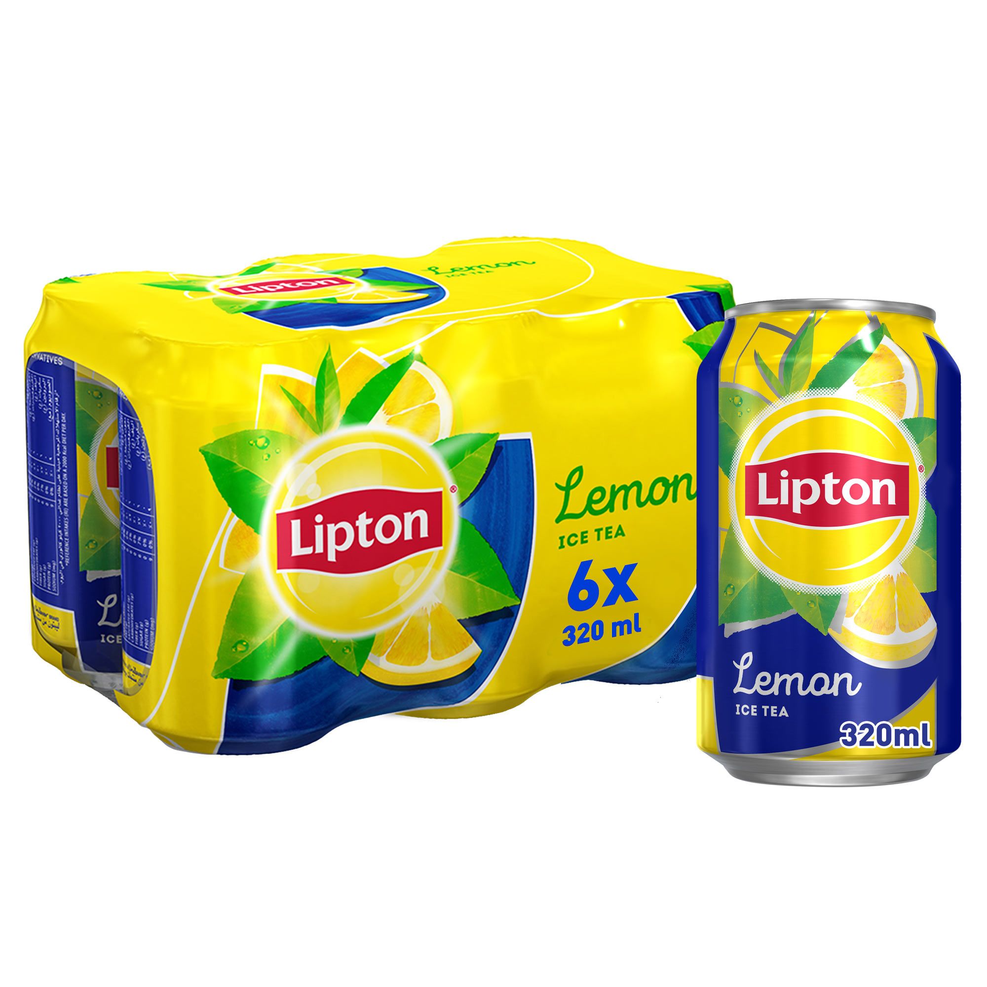 Buy Lipton Lemon Ice Tea Drink, 6x320ml Online in Jordan | Talabat Jordan