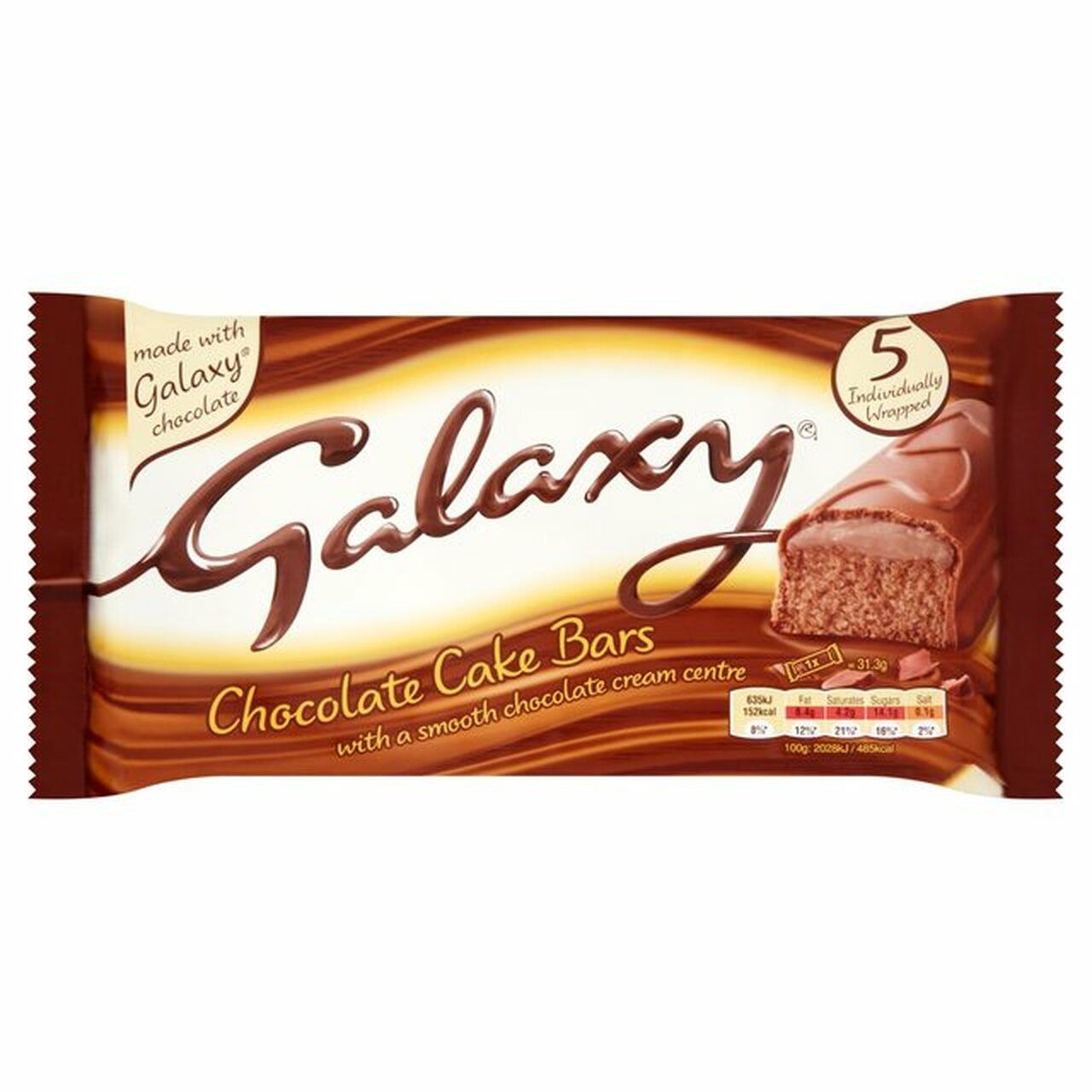 Buy Galaxy Cake Bars, 5 Pieces, 140g Online in UAE | Talabat UAE