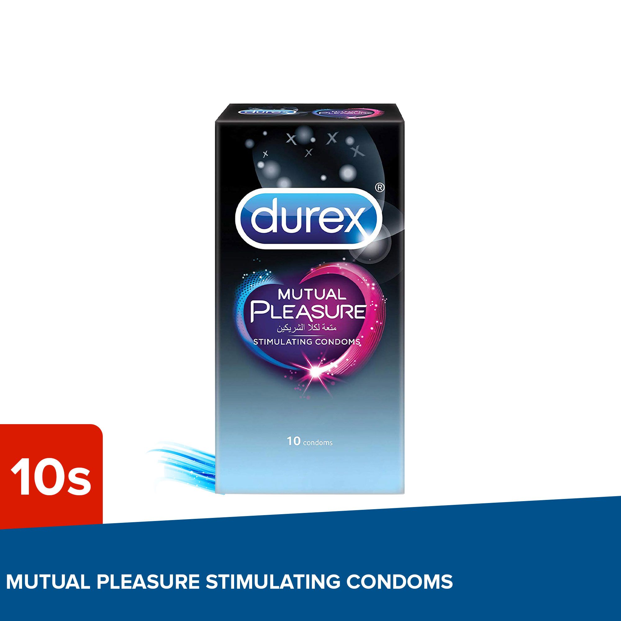 Buy Durex Mutual Pleasure Stimulating Condoms for Men, 10 Pieces Online in Bahrain | Talabat Bahrain