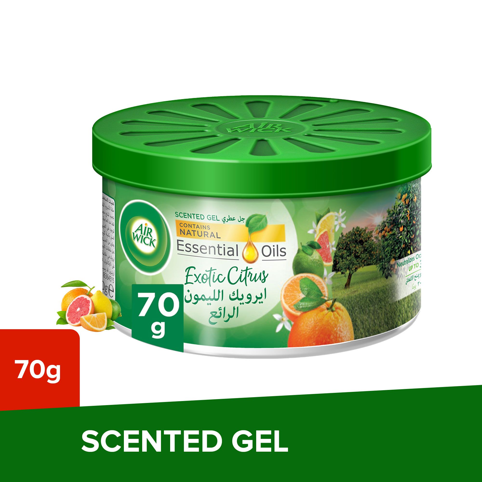 Buy Air Wick Exotic Citrus Scented Gel with Essential Oils, 70g Online ...