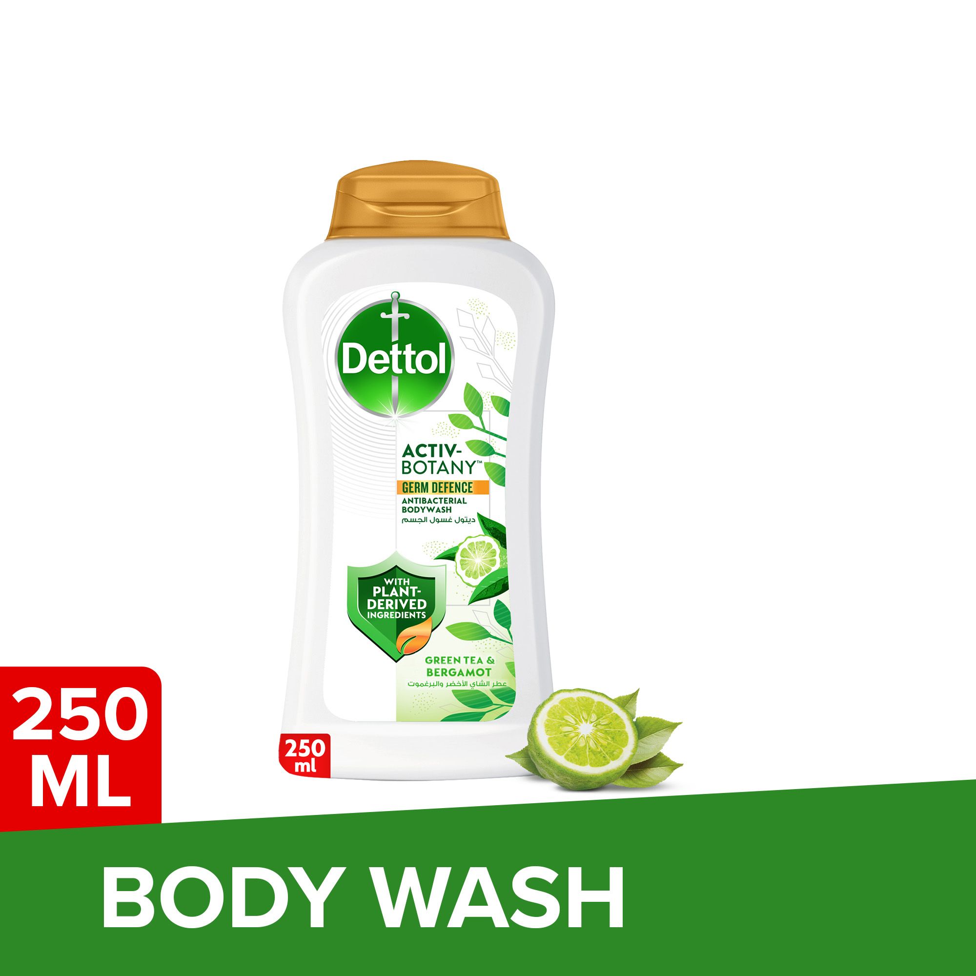 Buy Dettol Activ Botany Green Tea And Bergamot Body Wash 250ml Online In