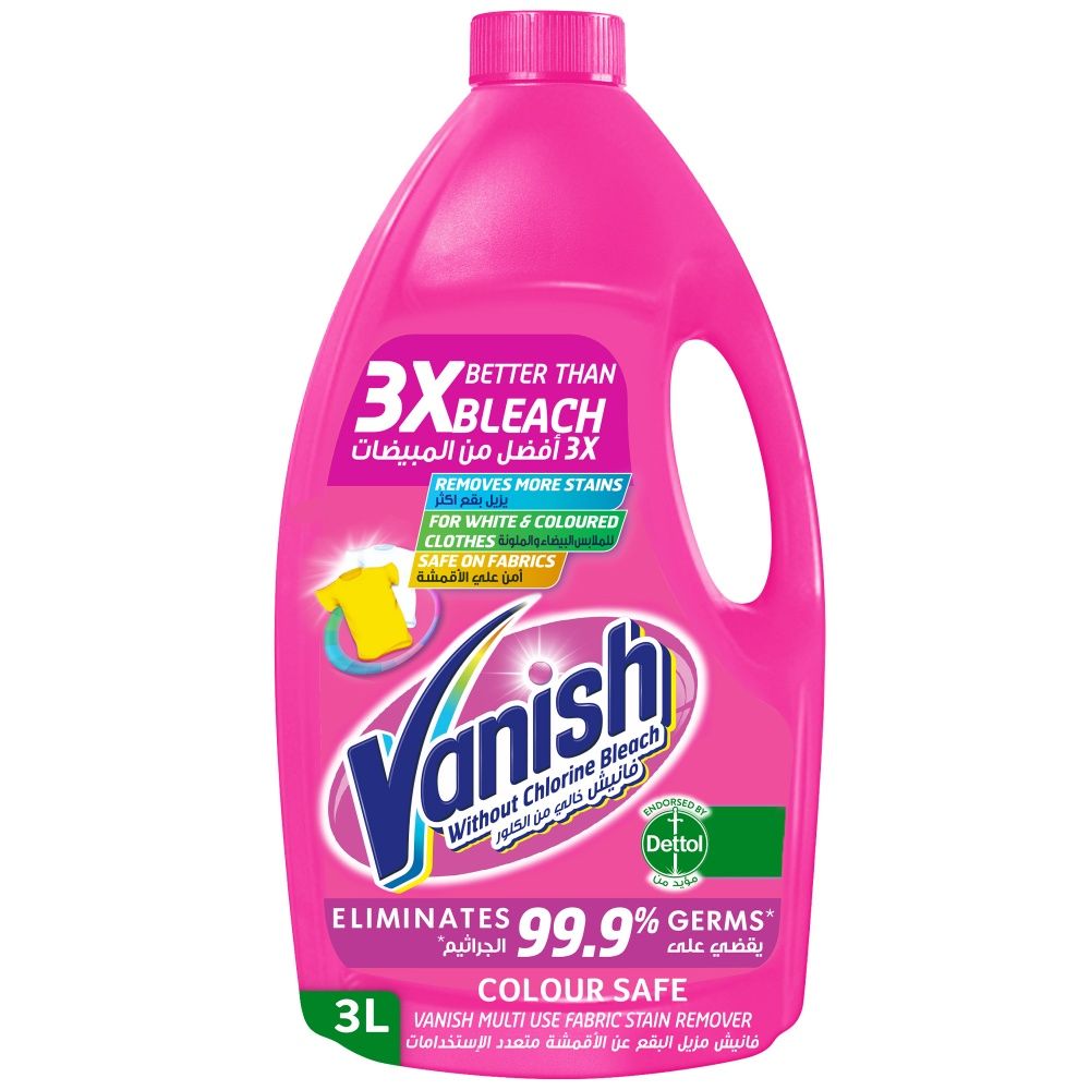 Buy Vanish Color Safe Fabric Liquid Stain Remover, 3L Online in Bahrain ...