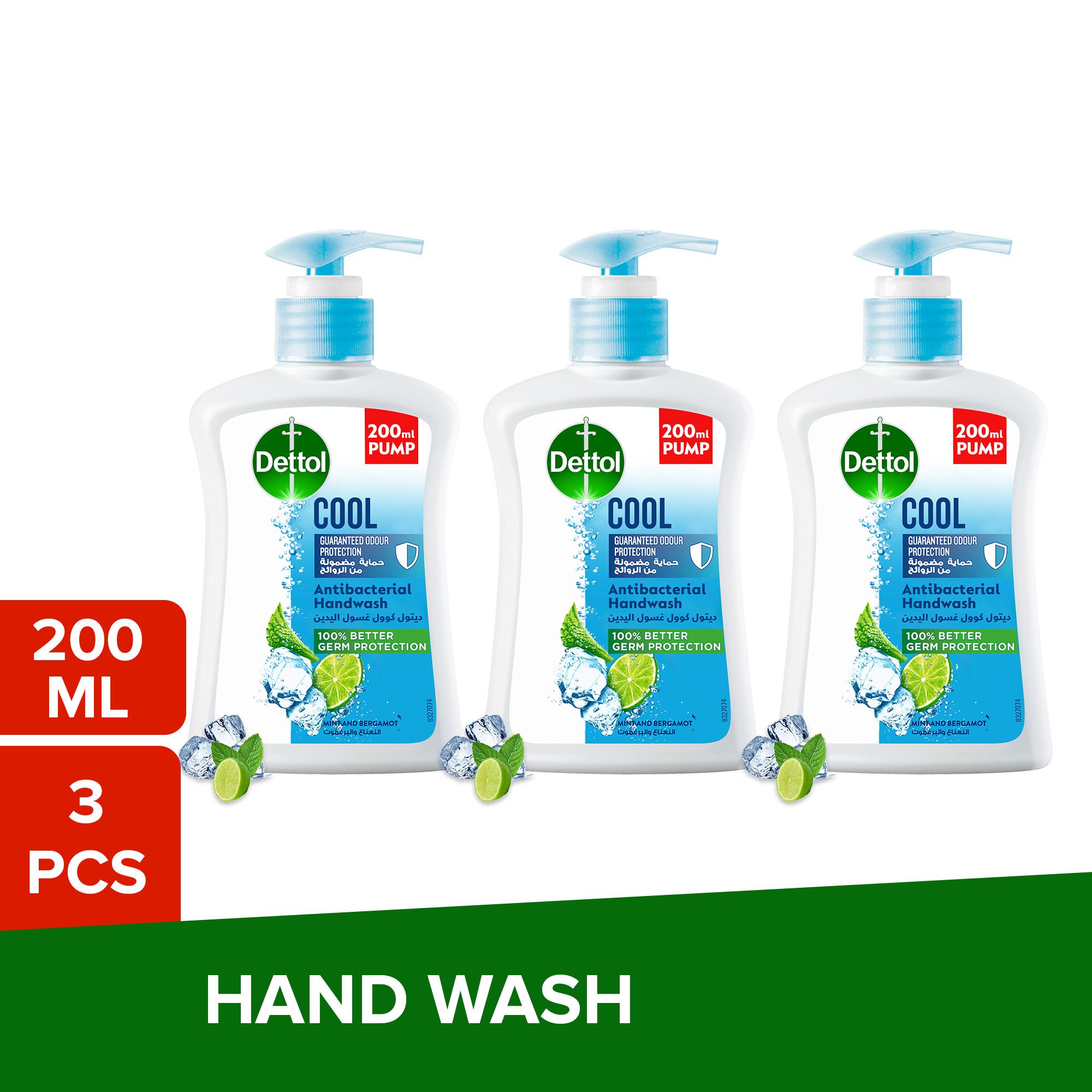 Buy Dettol Liquid Handwash Cool 200ml x 3 Pcs @Special Offer Online in ...