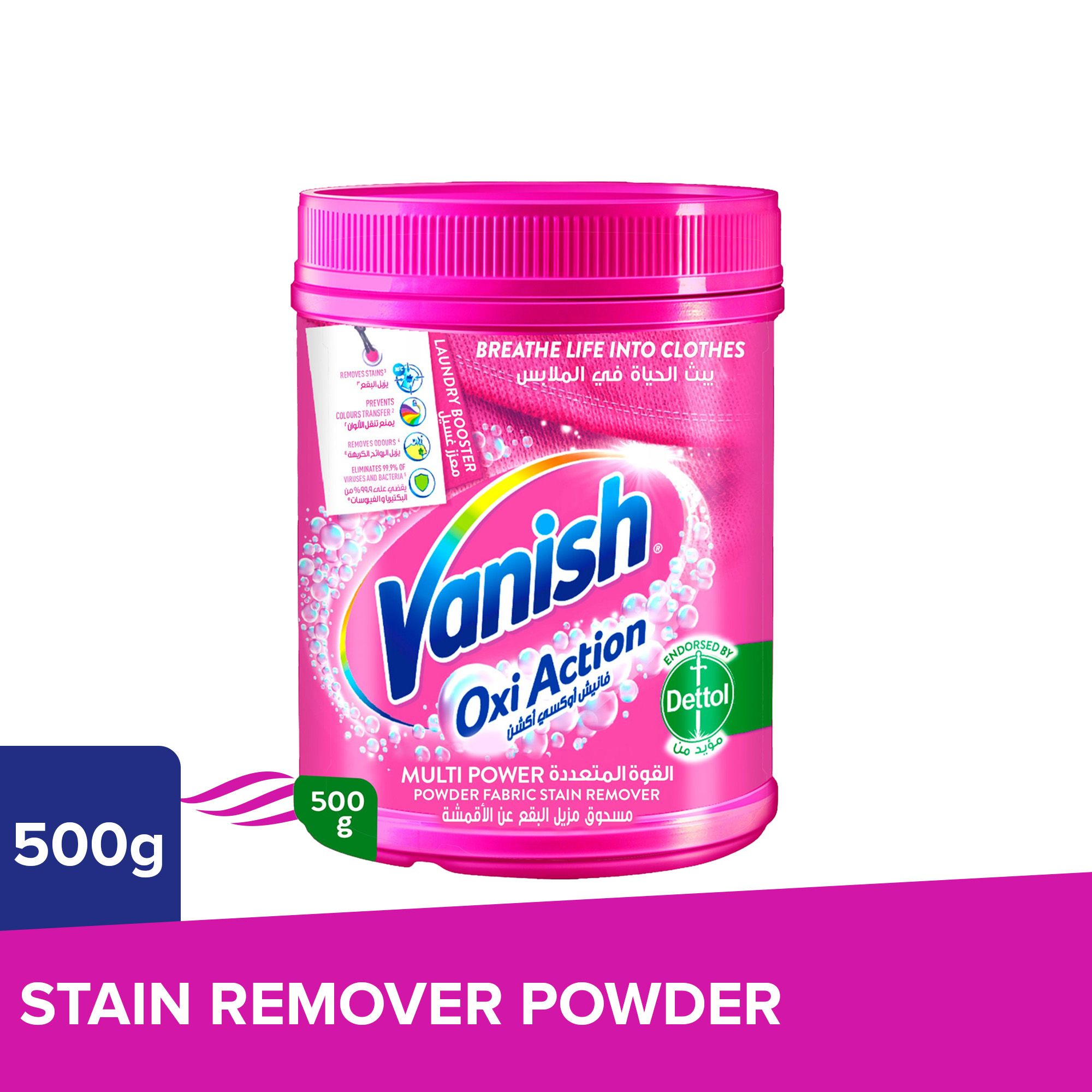 Buy Vanish Oxi Action Fabric Stain Remover Detergent Powder, 450g ...