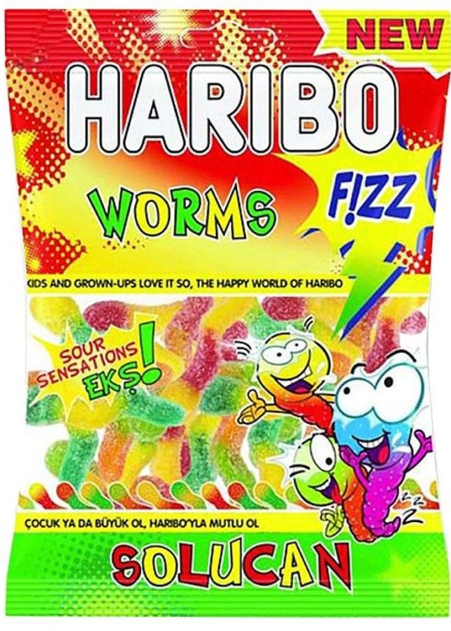 Buy Haribo Candy Fizz Worms 160 g Online in Bahrain | Talabat Bahrain