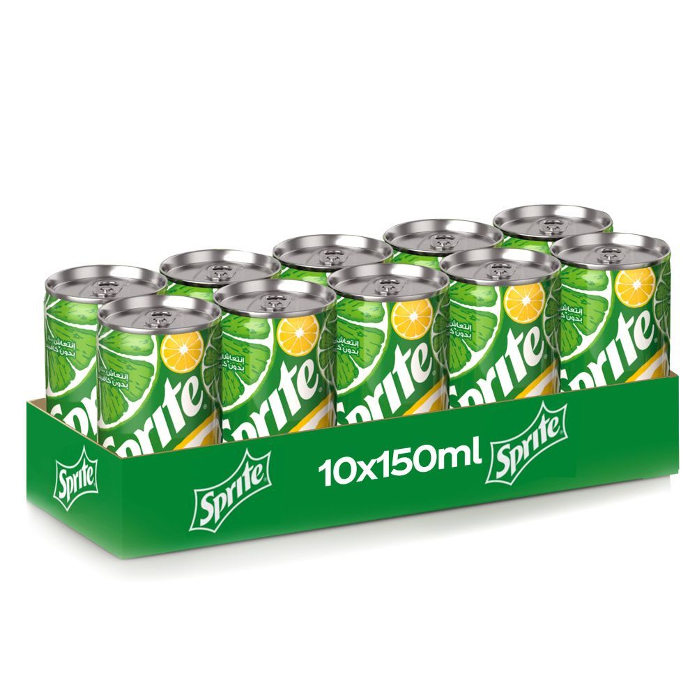 Buy Sprite Regular Soft Drink, 10x150ml Online in Oman | Talabat Oman