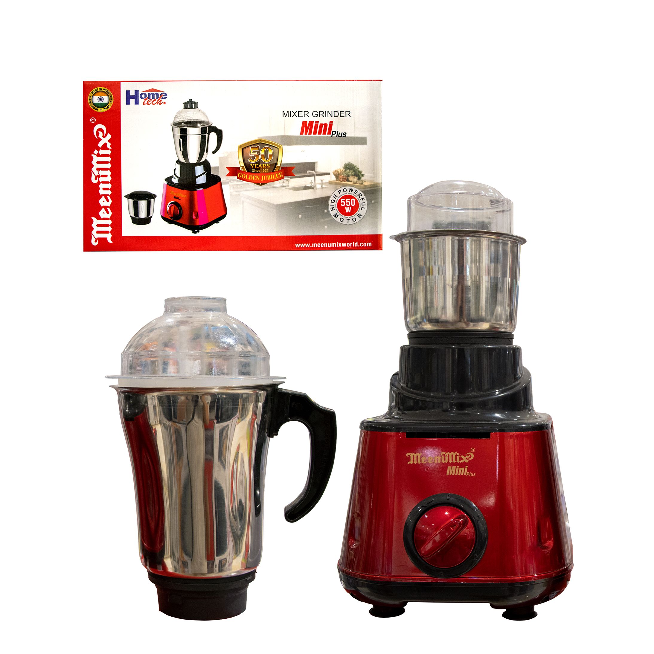 Buy Meenumix Mixer Grinder Stainless Steel 550W, 1 Piece Online in ...