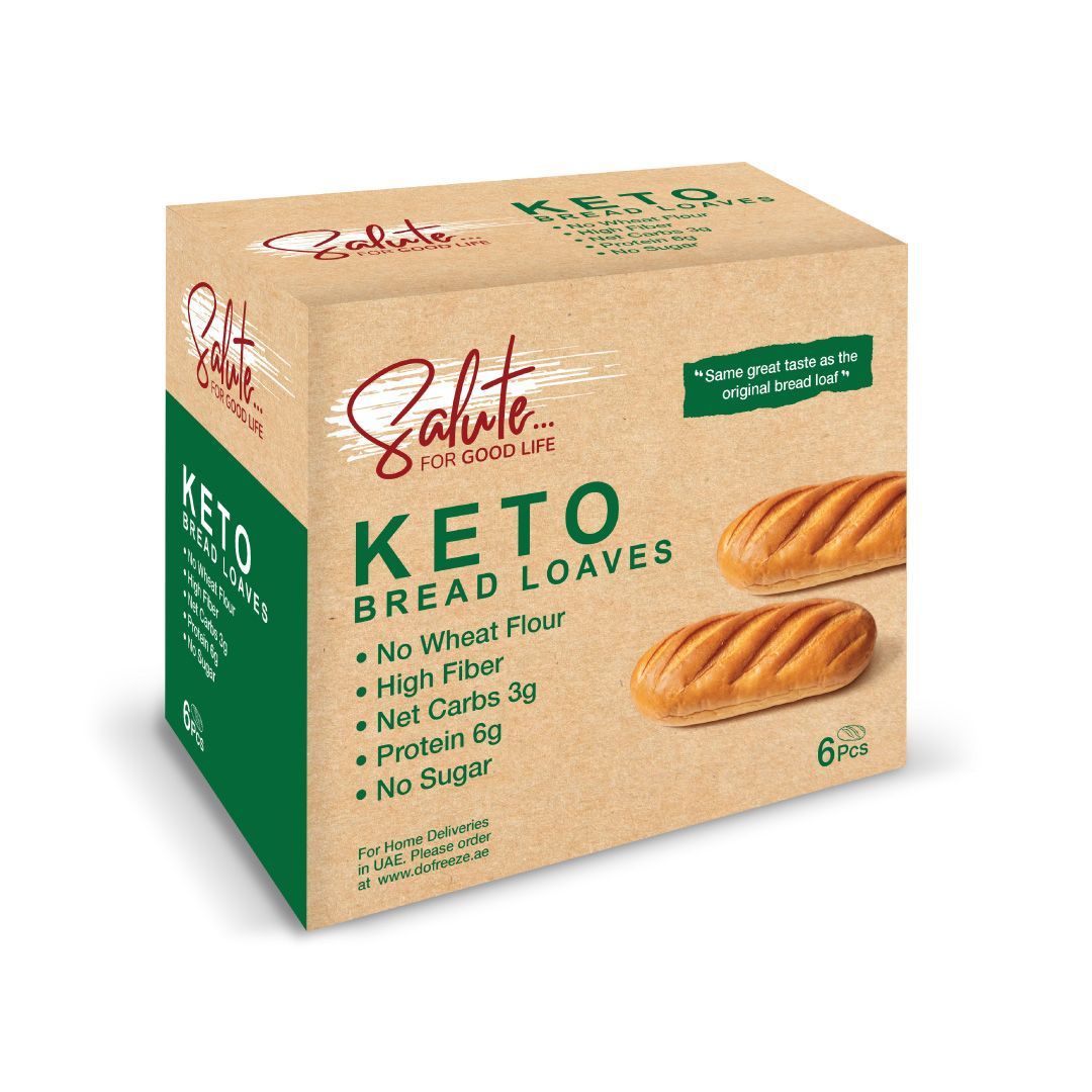 Buy Salute Keto Bread Loaves 35gm x 6pcs Online in Kuwait | Talabat Kuwait
