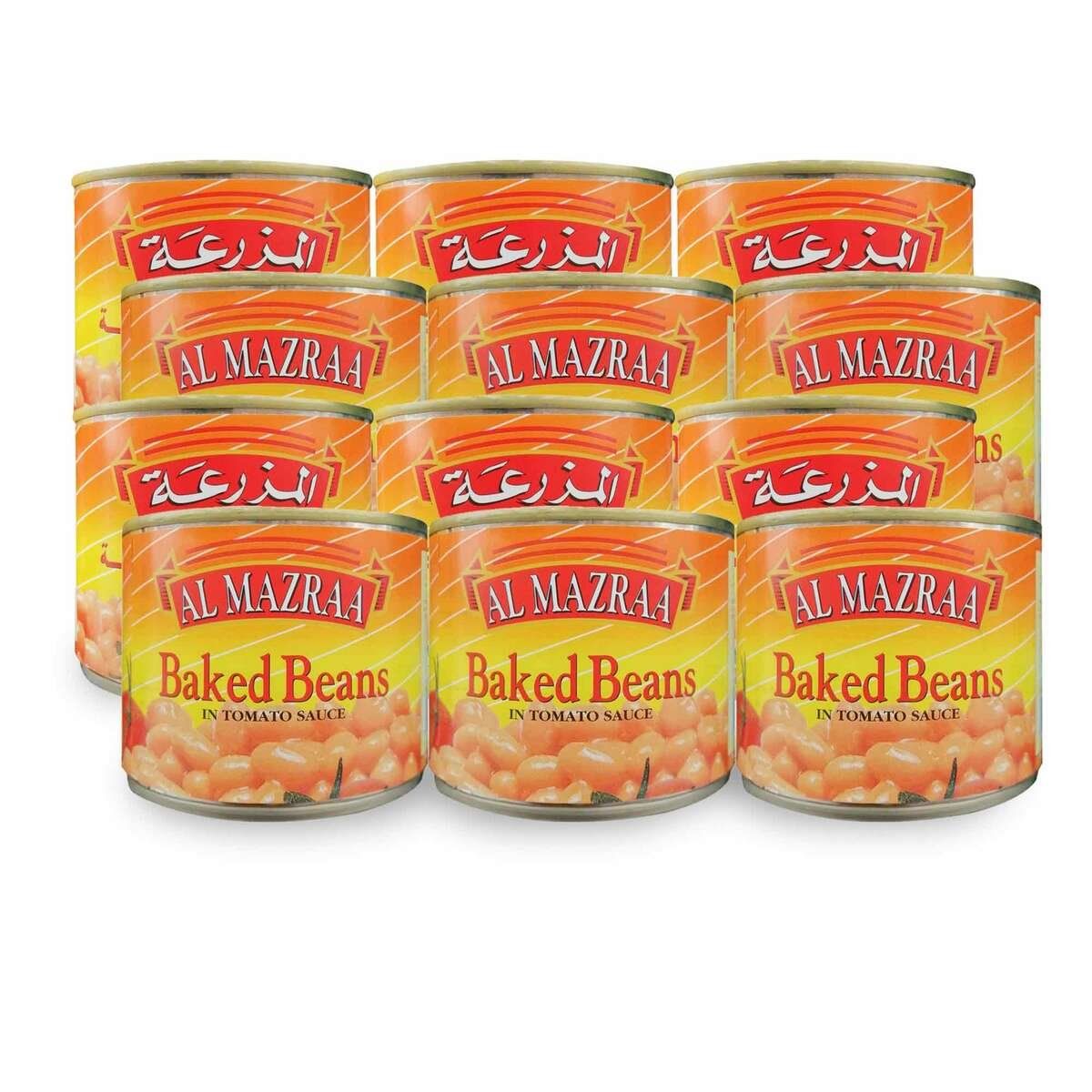 Buy Al Mazraa Baked Beans in Tomato Sauce, 12x220g Online in Oman ...