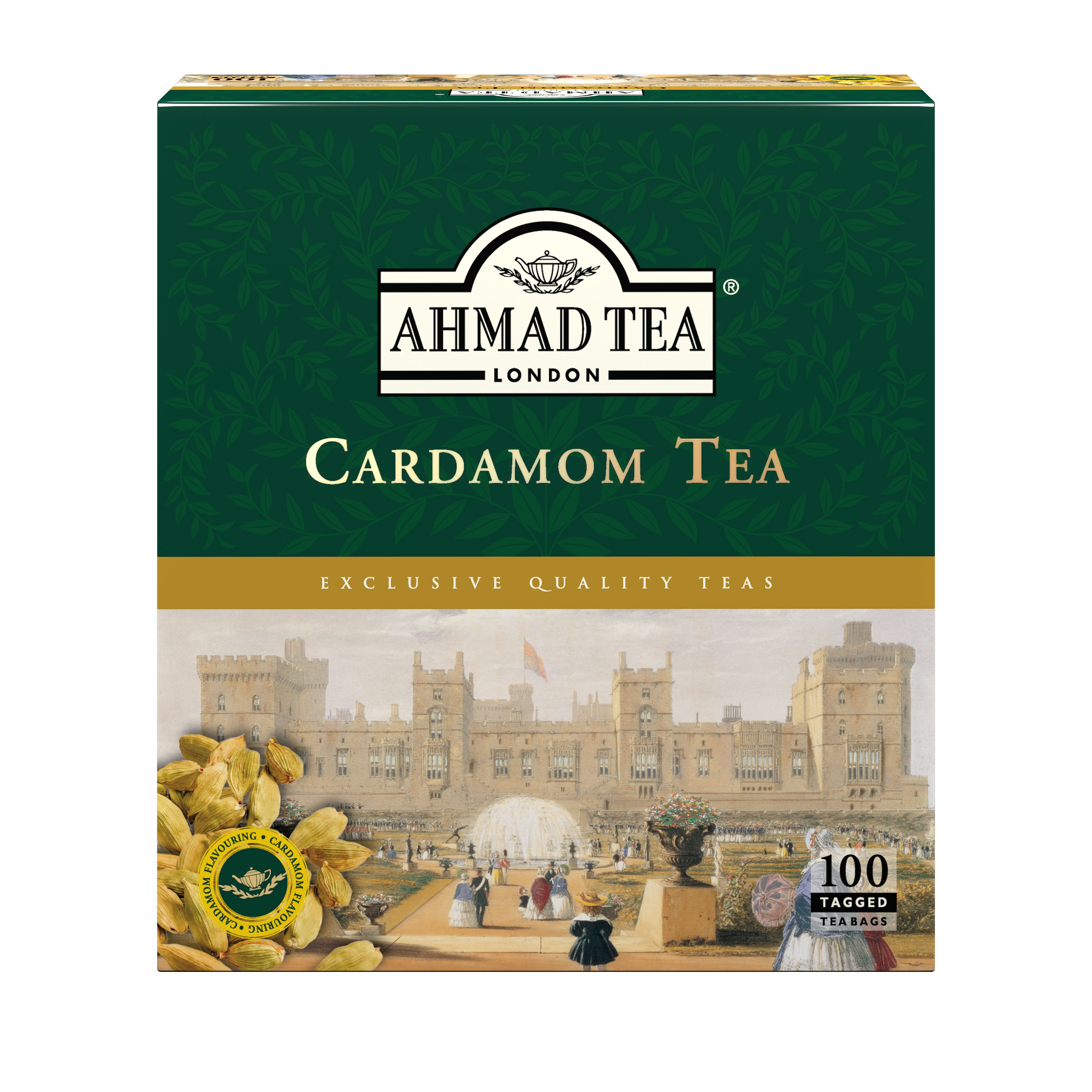 Buy Ahmad Tea Cardamom Tea Bags, 100 Bags Online in Oman | Talabat Oman