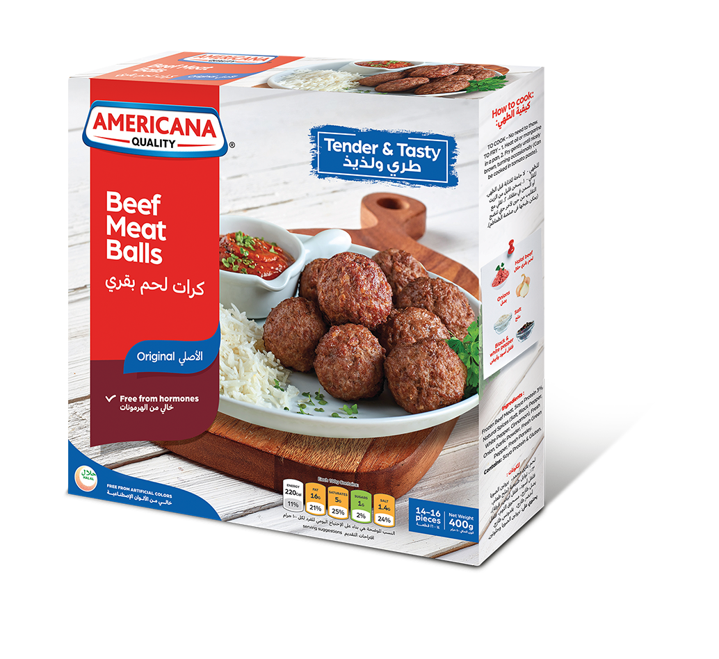 Buy Americana Beef Meatball Packet, 400g Online in Oman | Talabat Oman