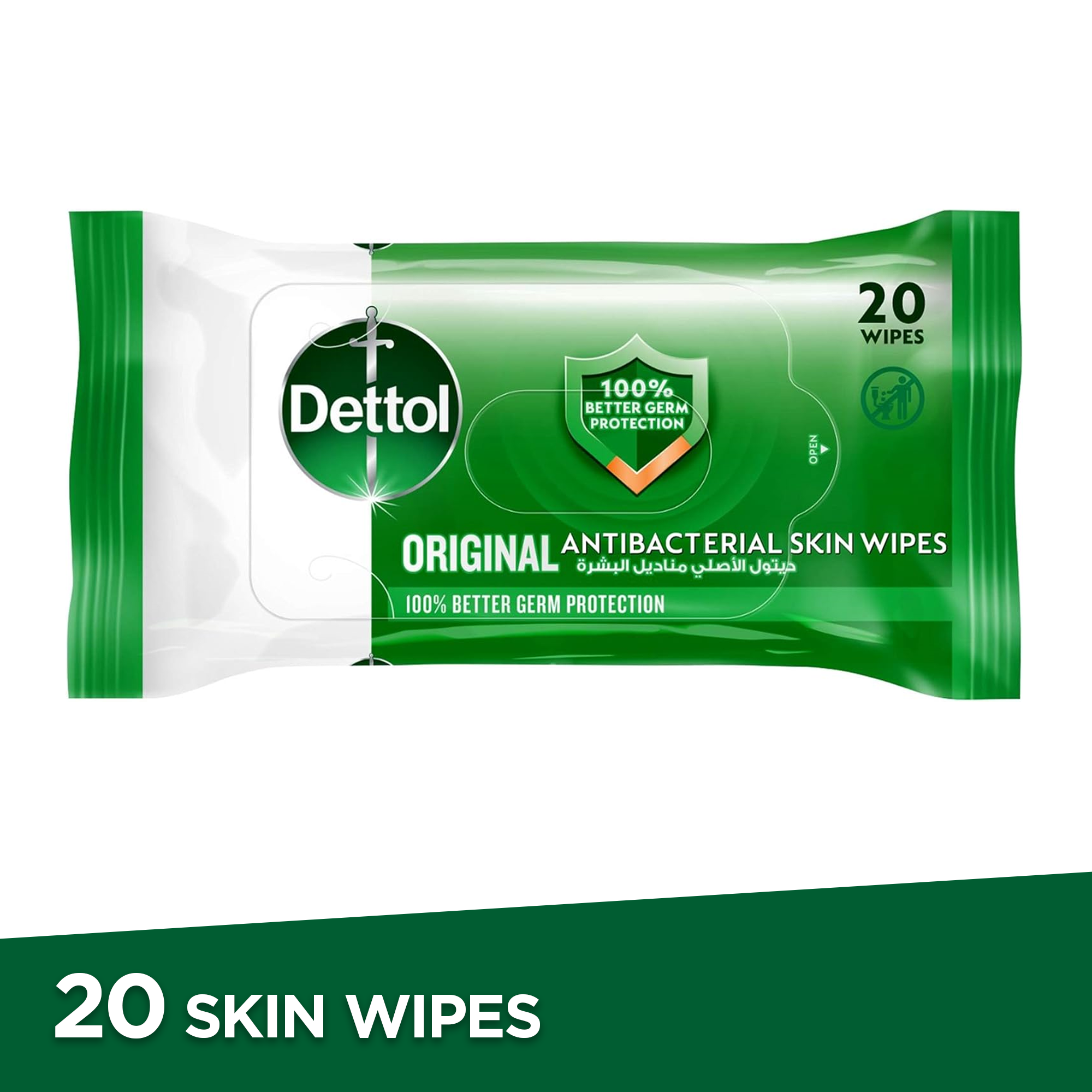 Buy Dettol Original Antibacterial Skin Wipes for Use on Hands, Face ...