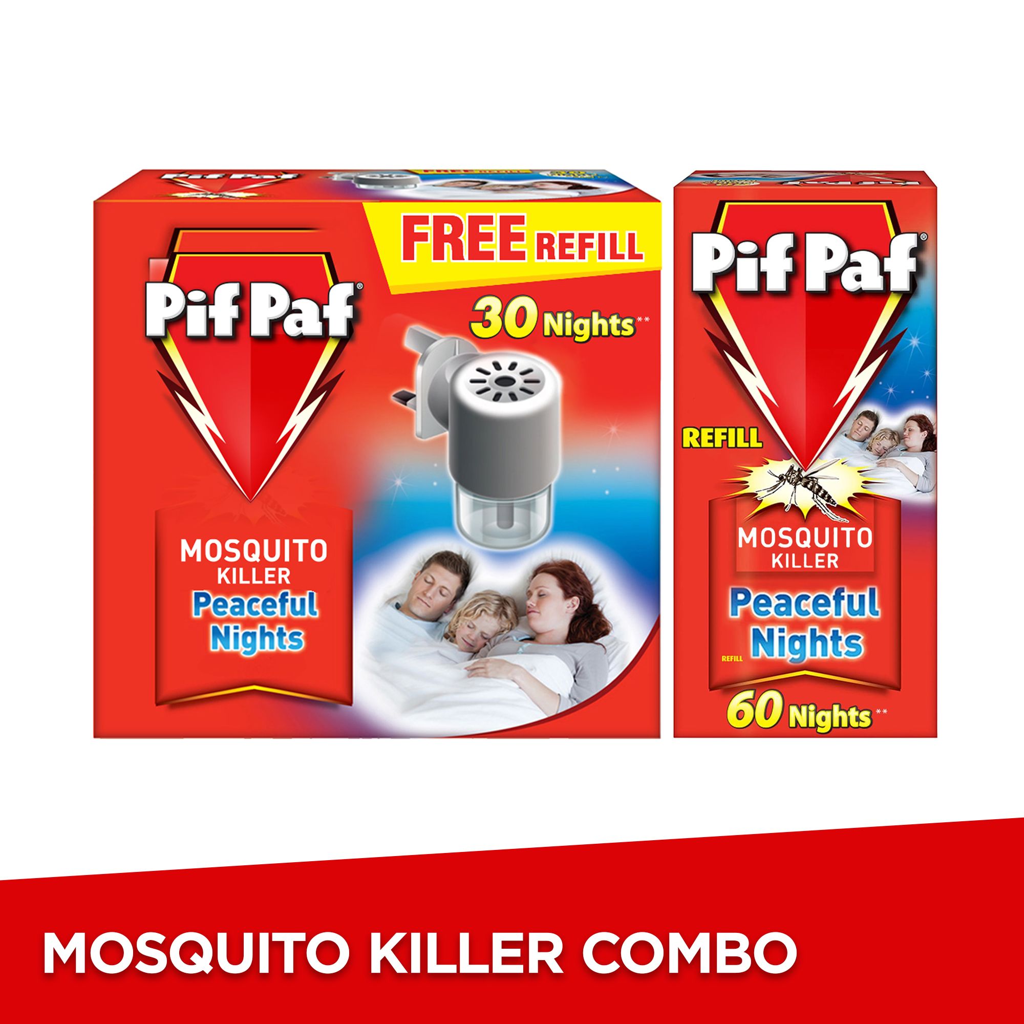 Buy Pif Paf Mosquito Killer Liquid Electric Device Kit 30 & 60 Nights ...