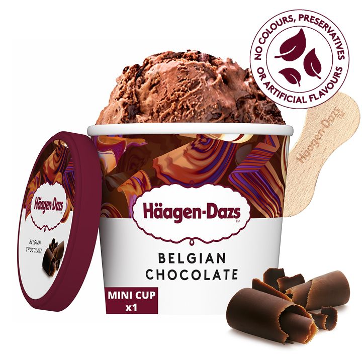 Buy Haagen-Dazs Belgian Chocolate Ice Cream Cup 100ml Online in Bahrain ...