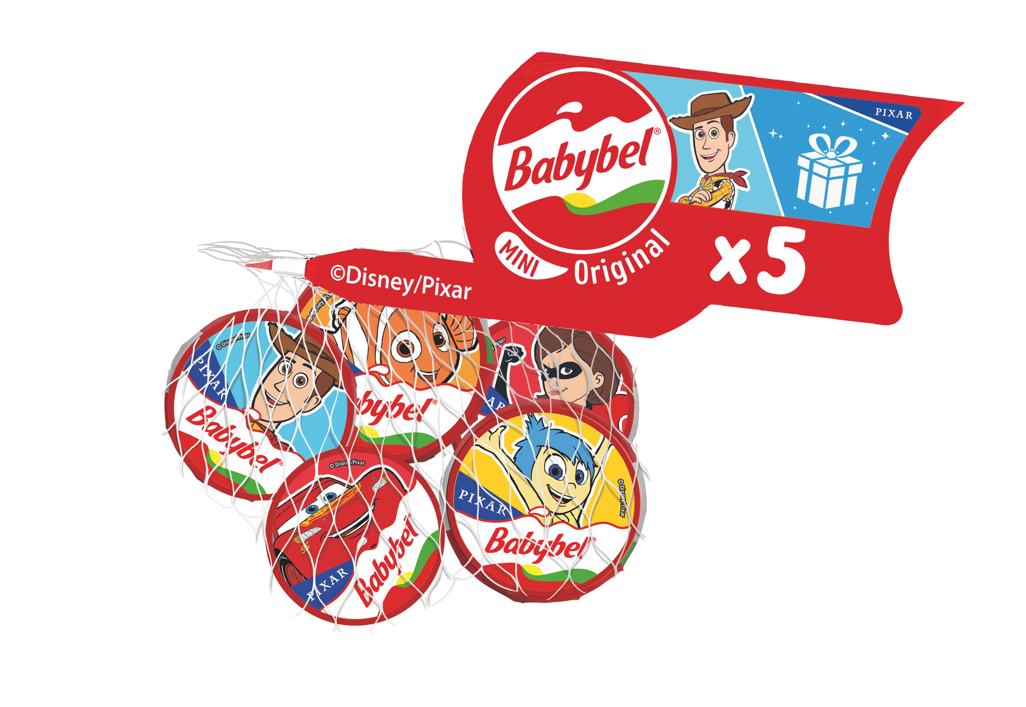 Buy Mini Babybel Original Cheese Snack - Pixar Limited Edition, (5 ...
