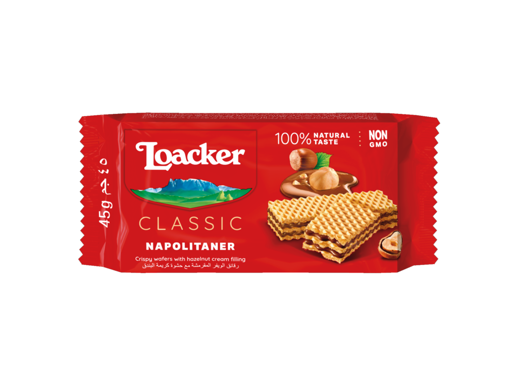 Buy Loacker Wafer Napolaitaner, 45g Online in Oman | Talabat Oman