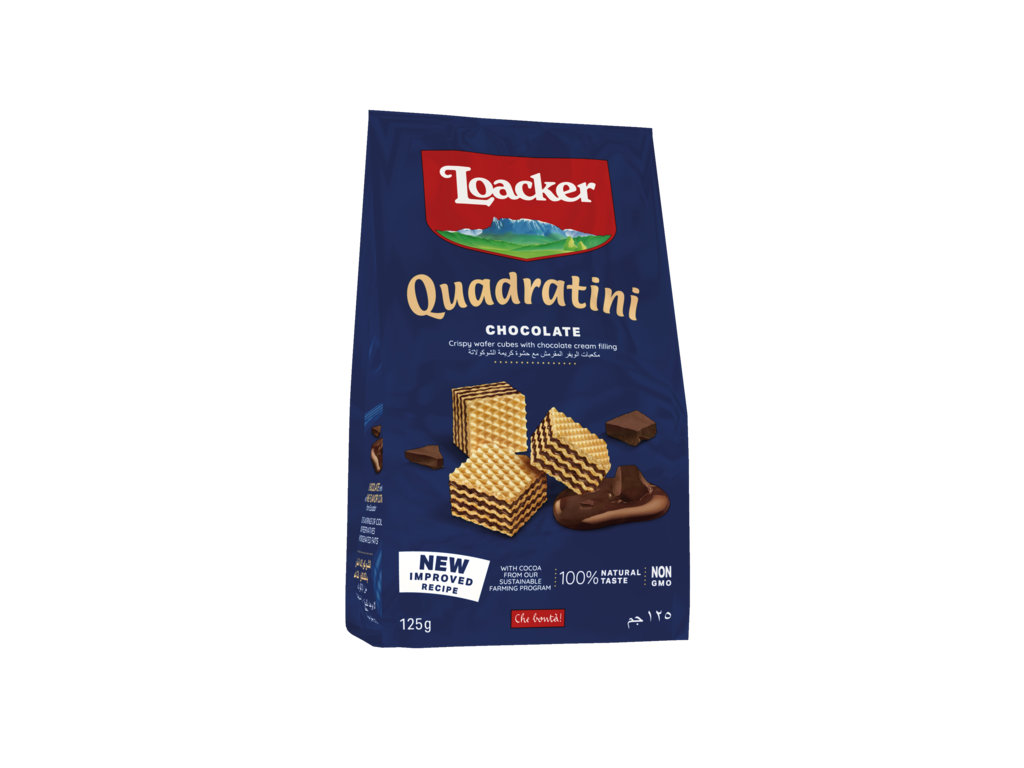 Buy Loacker Quadratini Chocolate Wafer, 125g Online in Kuwait | Talabat ...