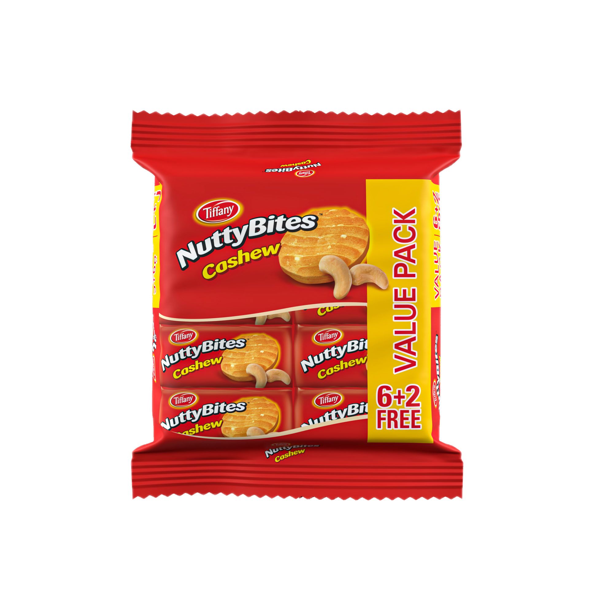 Buy Tiffany Nutty Bites Cashew Biscuits, 8x72g Online in UAE | Talabat UAE