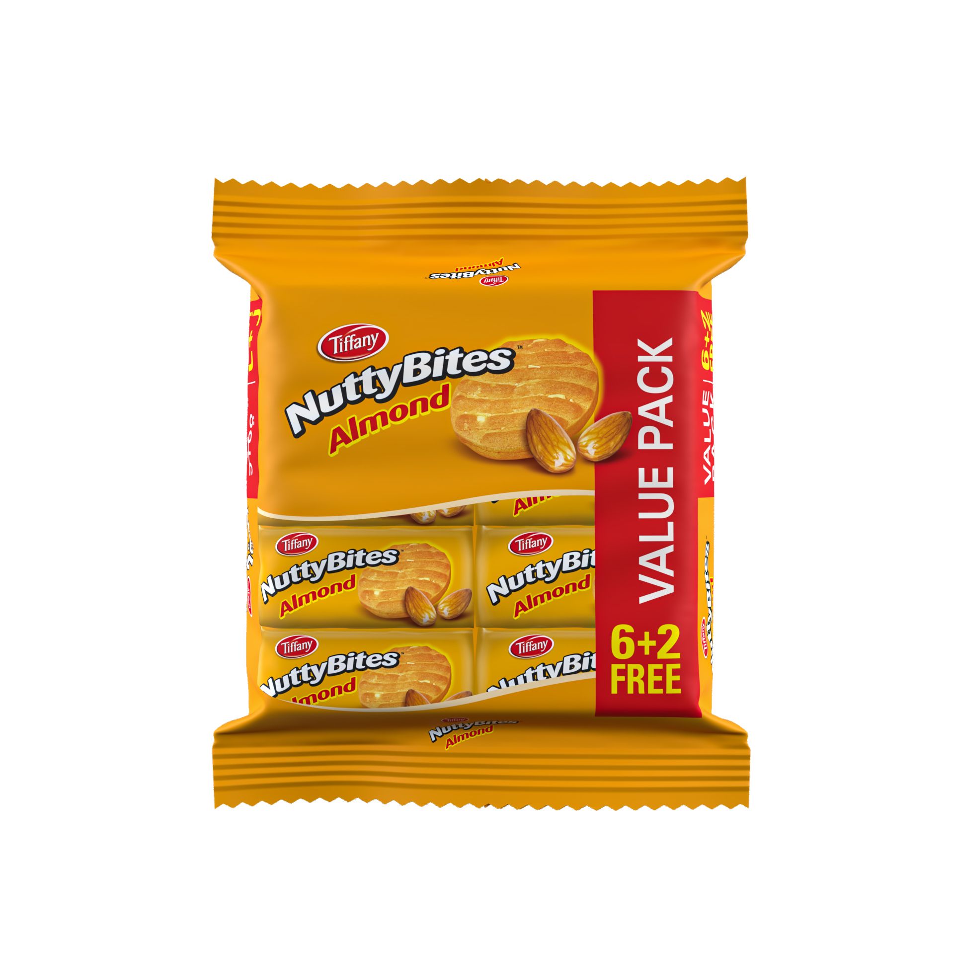 Buy Tiffany Nutty Bites Almond Biscuits, 8x72g Online in Oman | Talabat ...