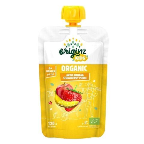 Buy Originz Kids Apple Banana Strawberry Puree, 120g Online in Kuwait ...